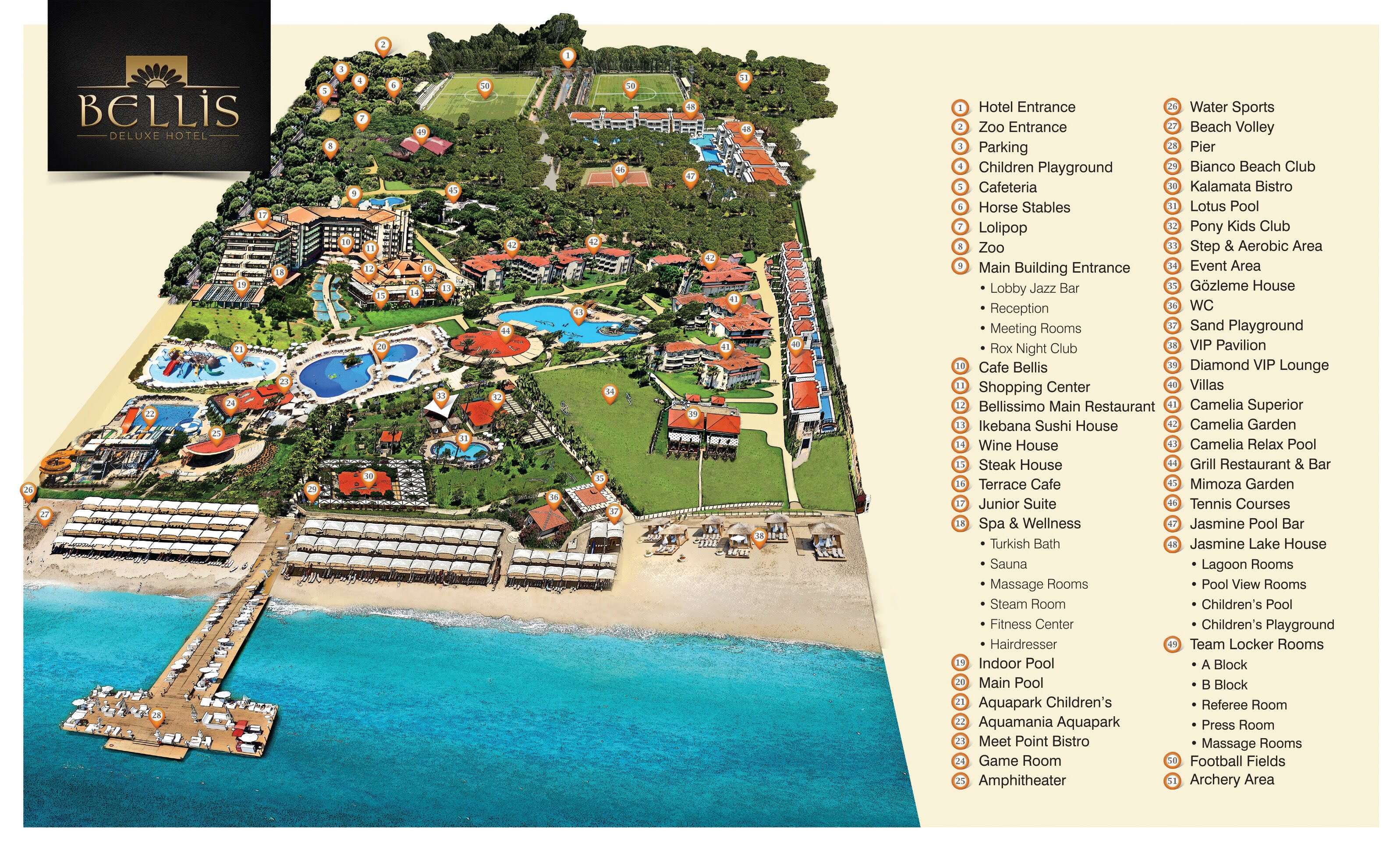 Забронировать BELLIS DELUXE HOTEL 5 *, Турция, Белек дешево - цены на ...